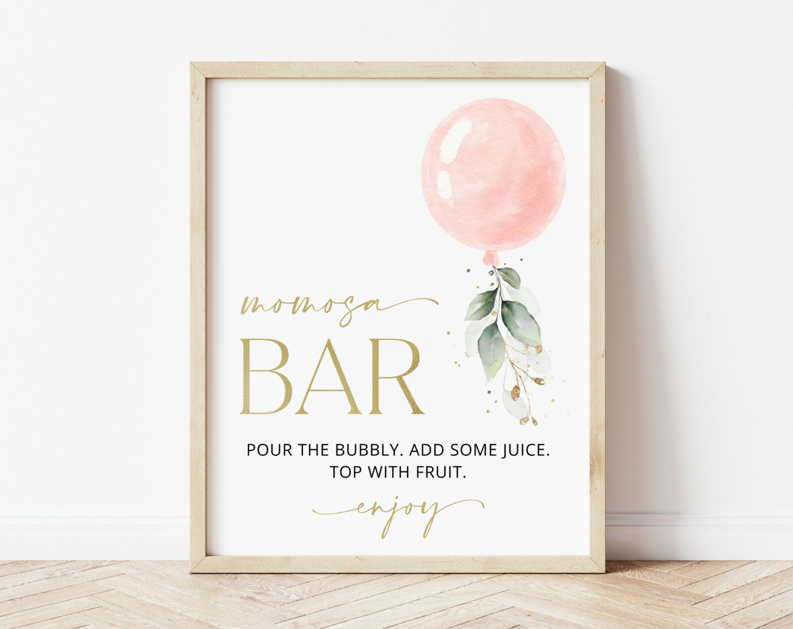 Pink Balloon Welcome Sign - Baby Shower Sign - Party Sign