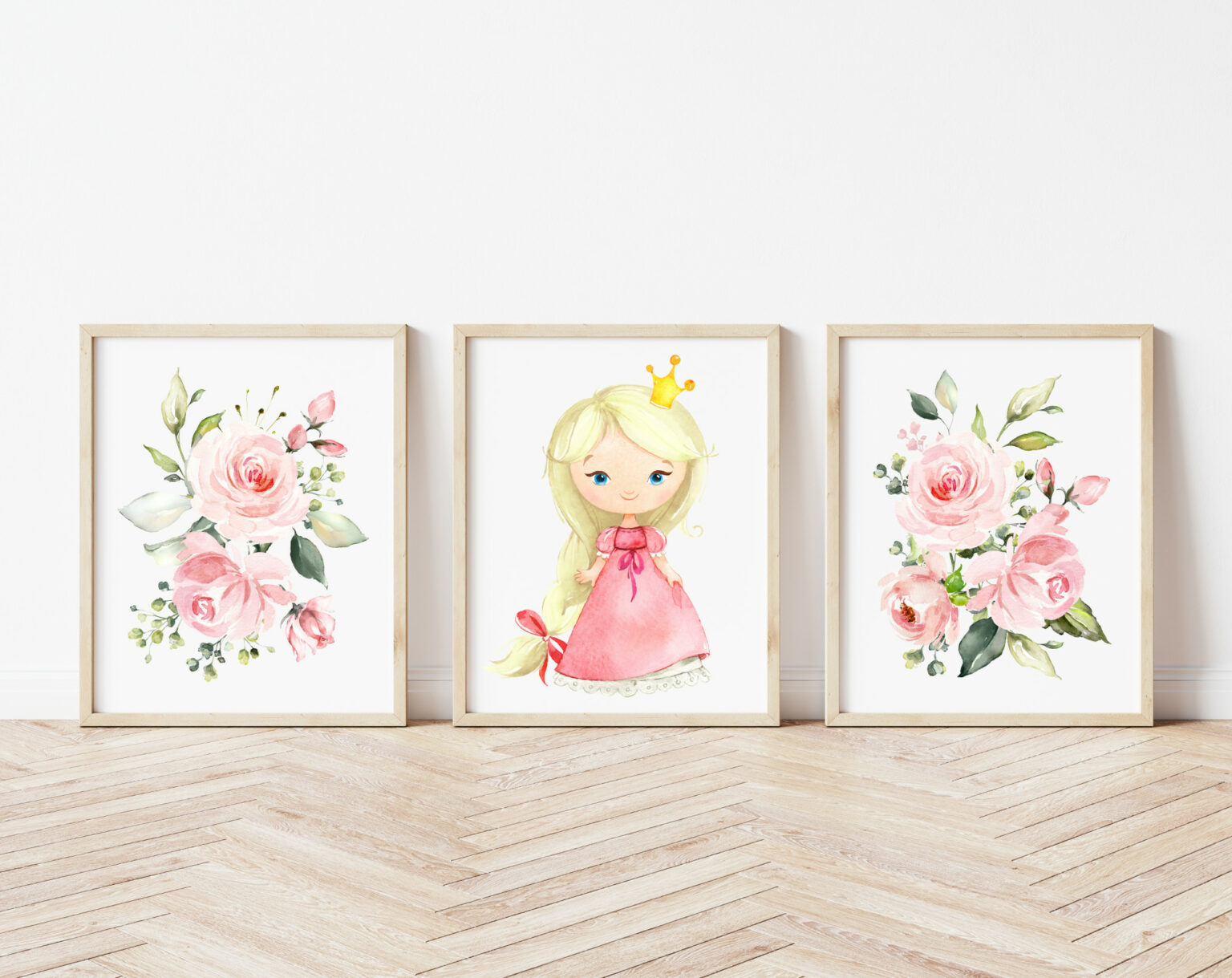 Princess Nursery Wall Art - Set of 3 - Nursery Prints