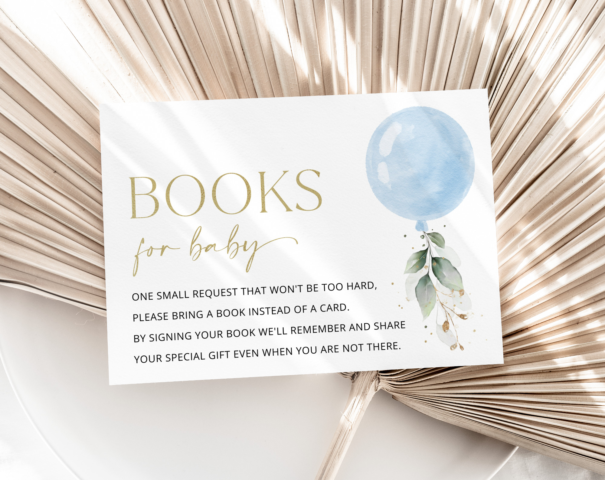 Blue Balloon Baby Shower Invitation Suite - Shower Stationery