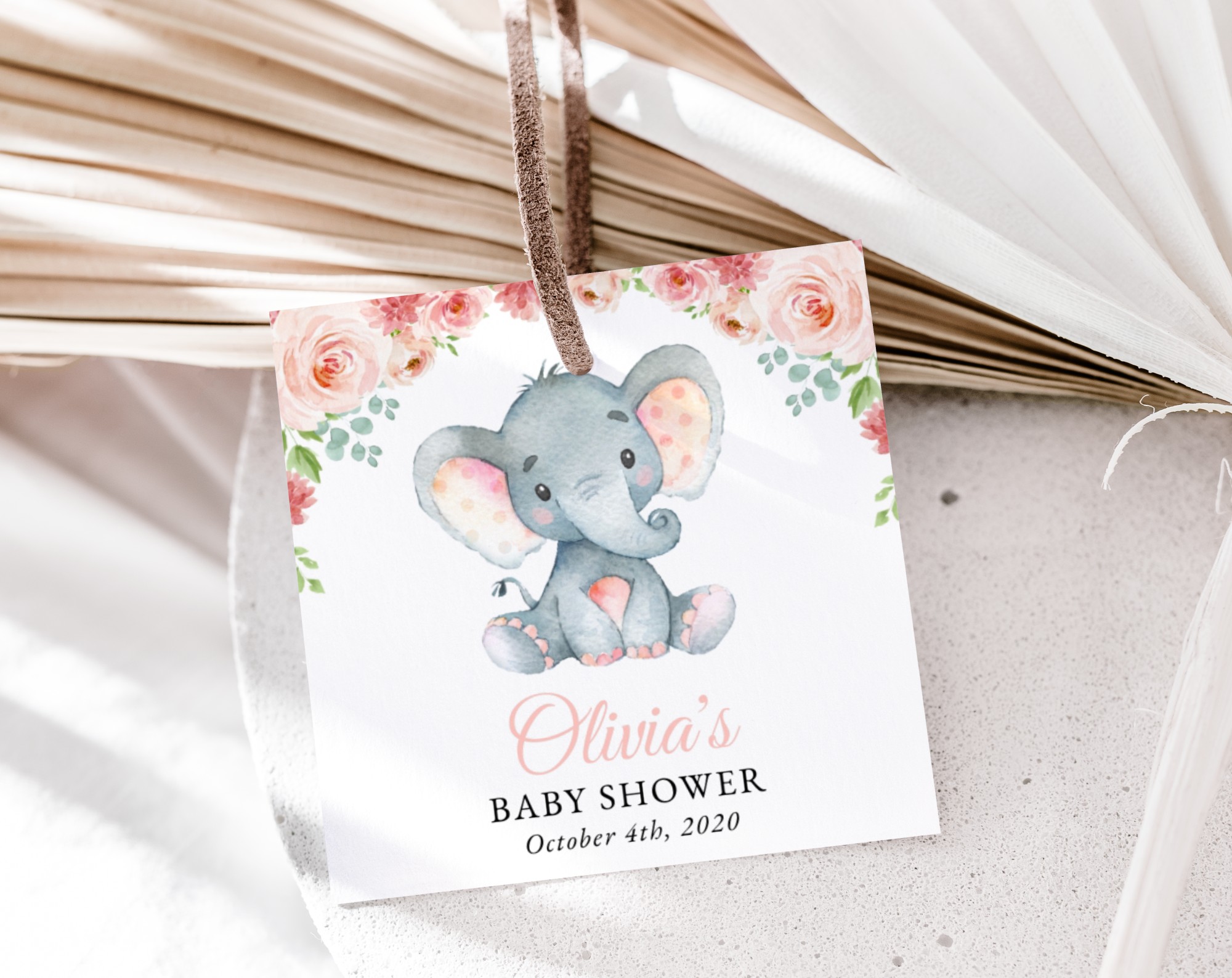 Elephant Baby Shower Printable Tags Elephant Gift Tags Printable By