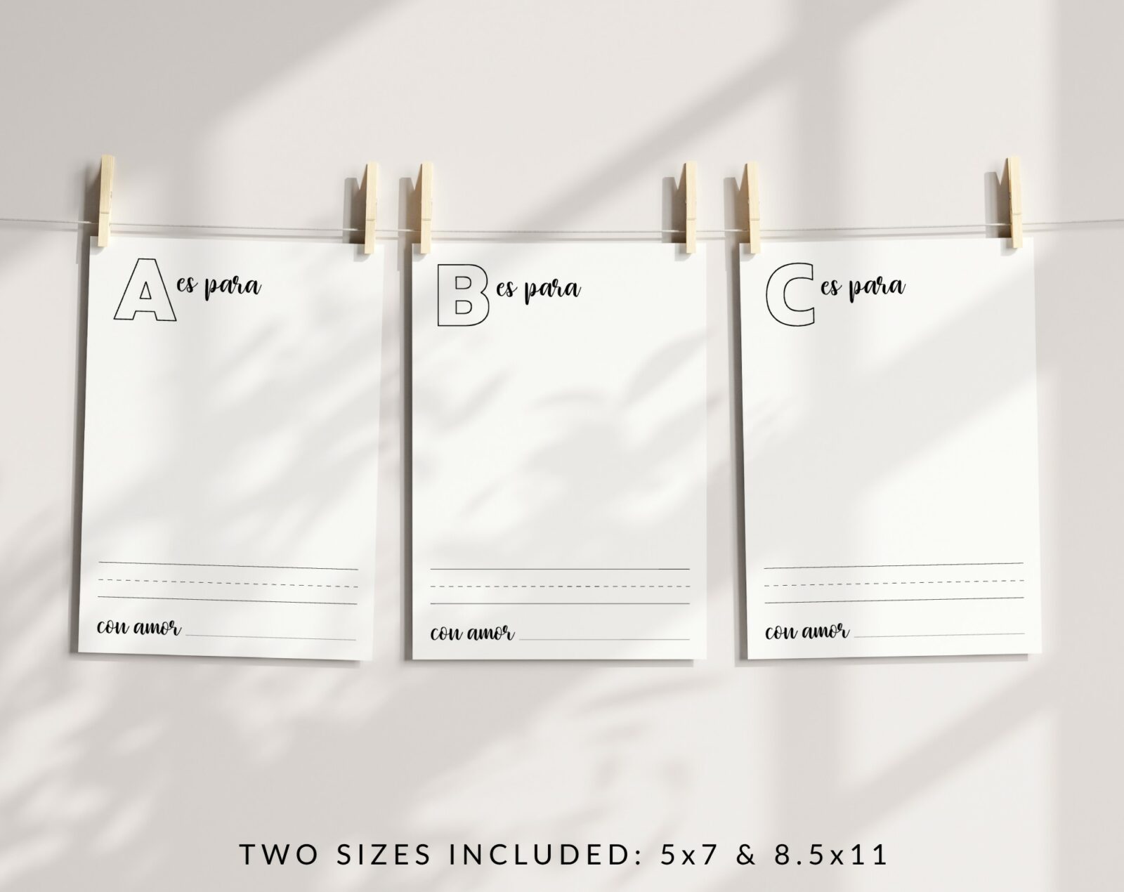 Spanish Baby's First ABC Book - Blank Version - Draw Your Own