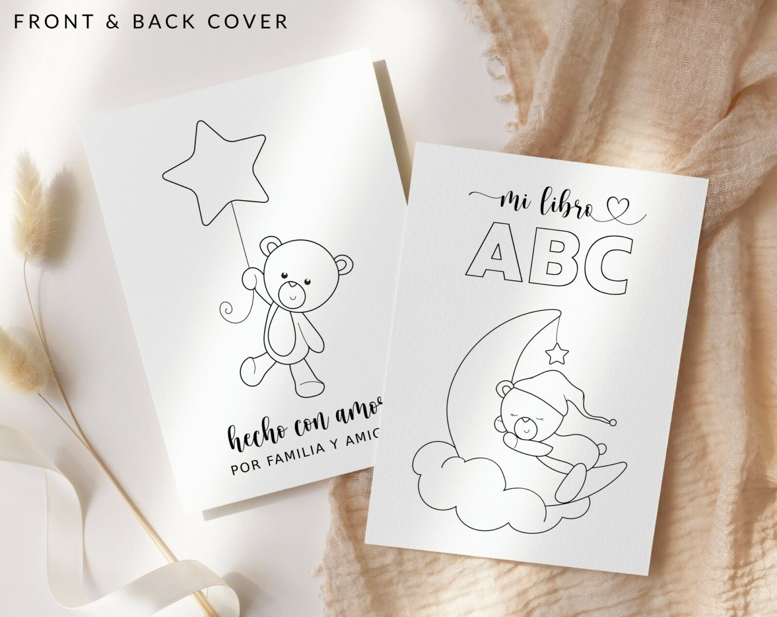 Spanish Baby's First ABC Book - Blank Version - Draw Your Own